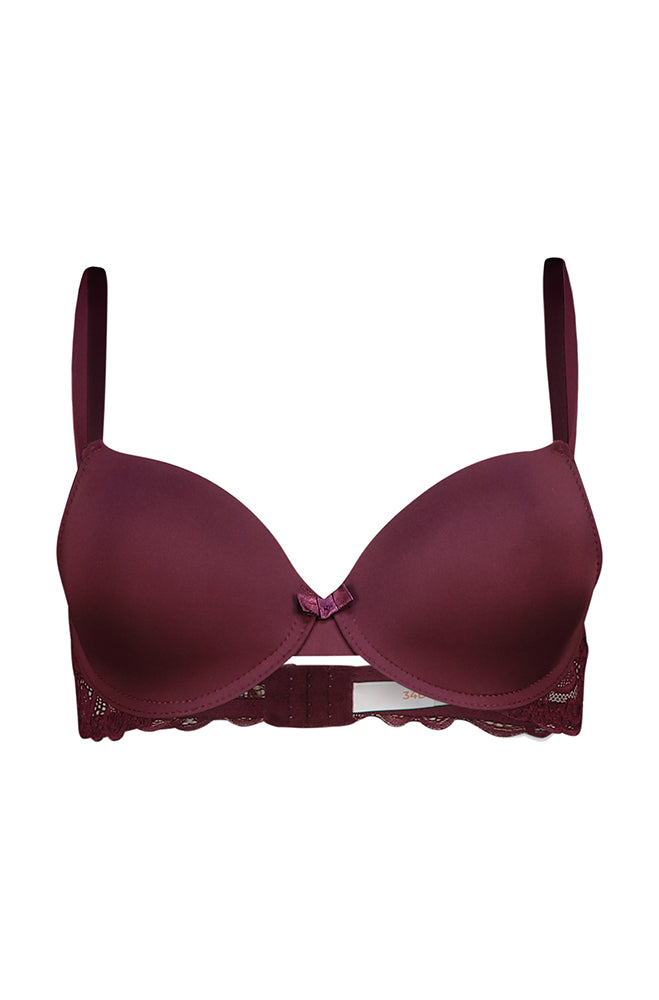 Nova Lace Wing Bra _ 160203 _ Burgundy – Dunns