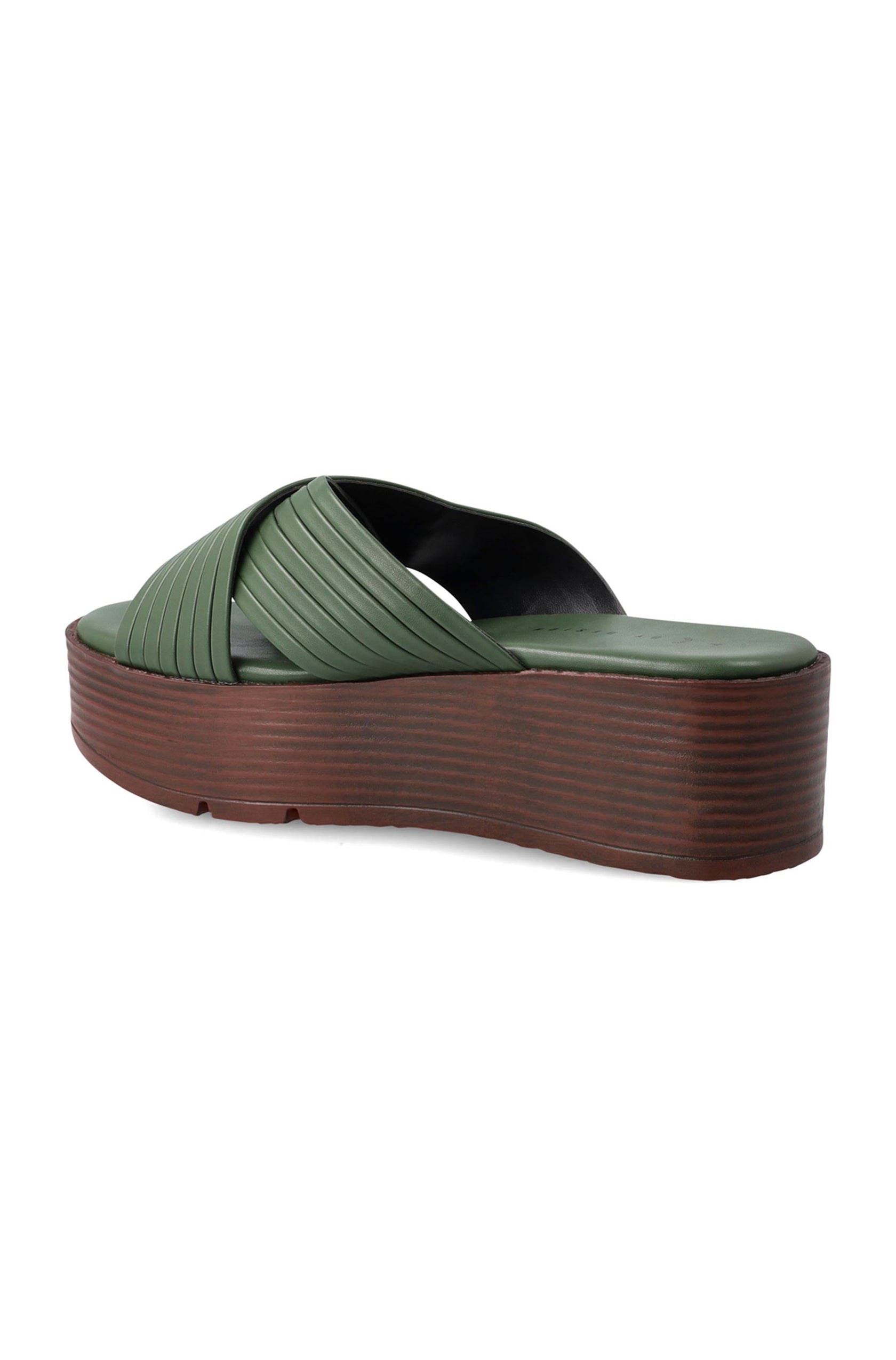 Dunns Clothing | Zeta Cross Over Platform Mule | R199