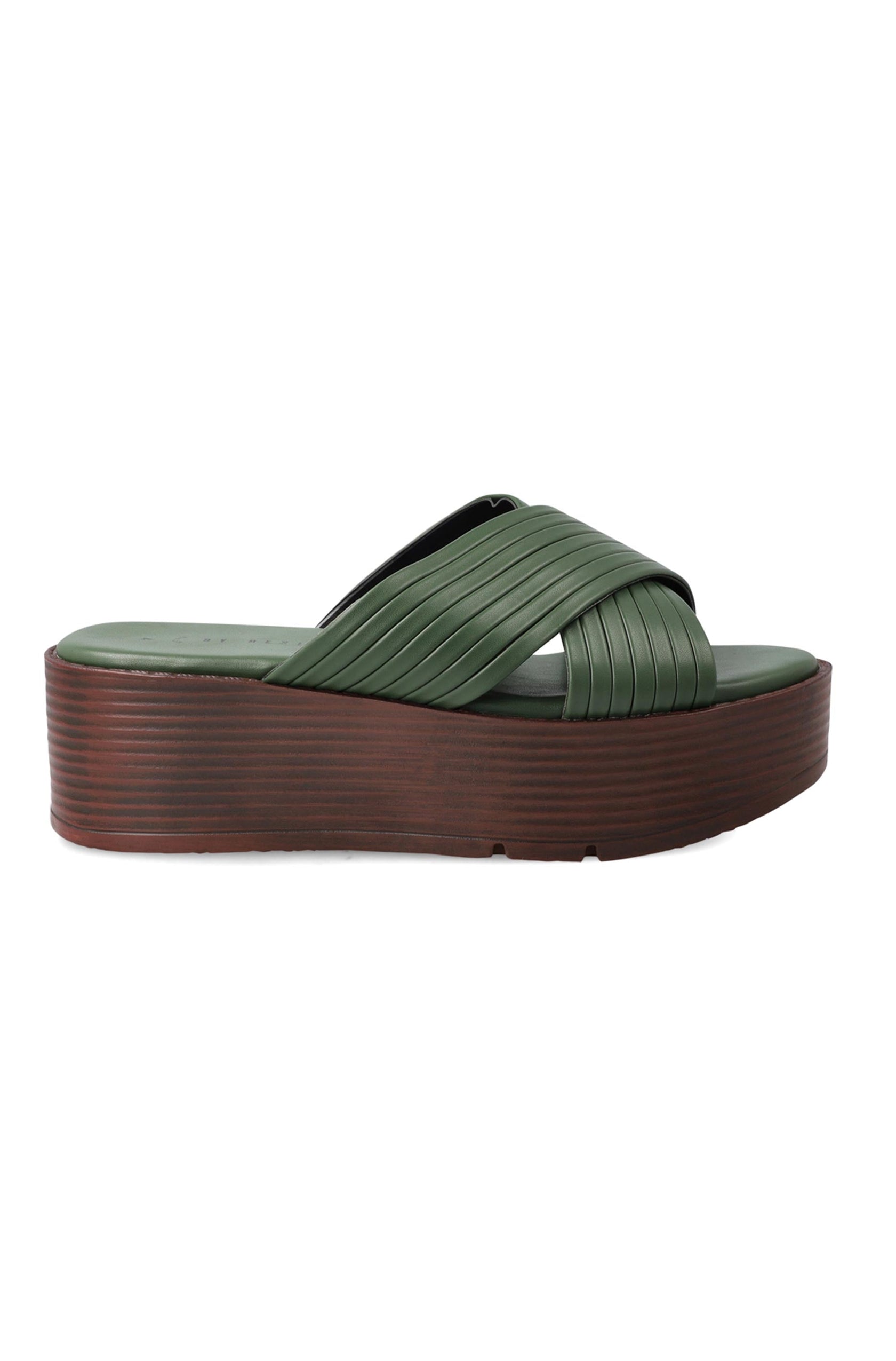 Dunns Clothing | Zeta Cross Over Platform Mule | R199