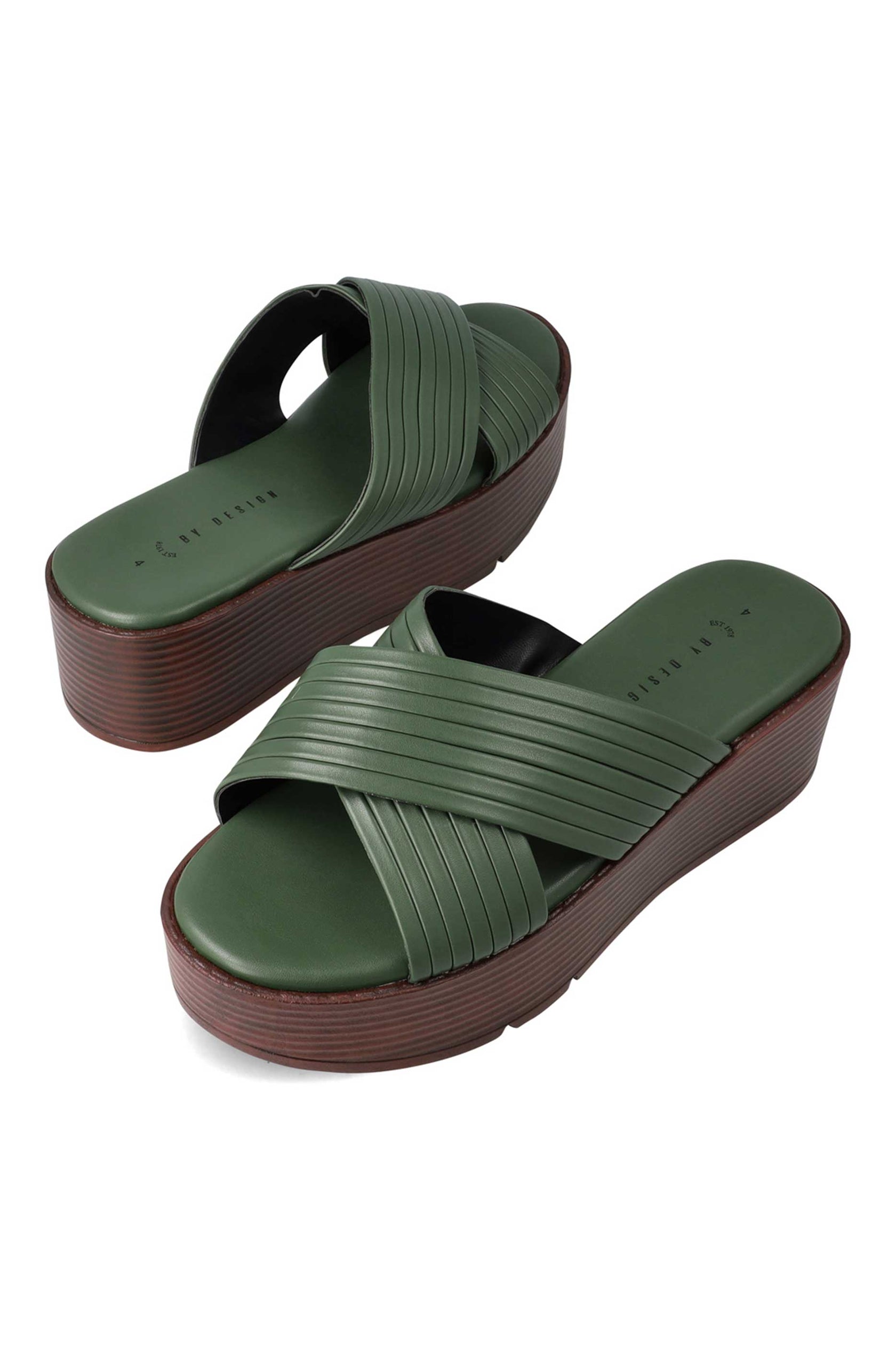 Dunns Clothing | Zeta Cross Over Platform Mule | R199
